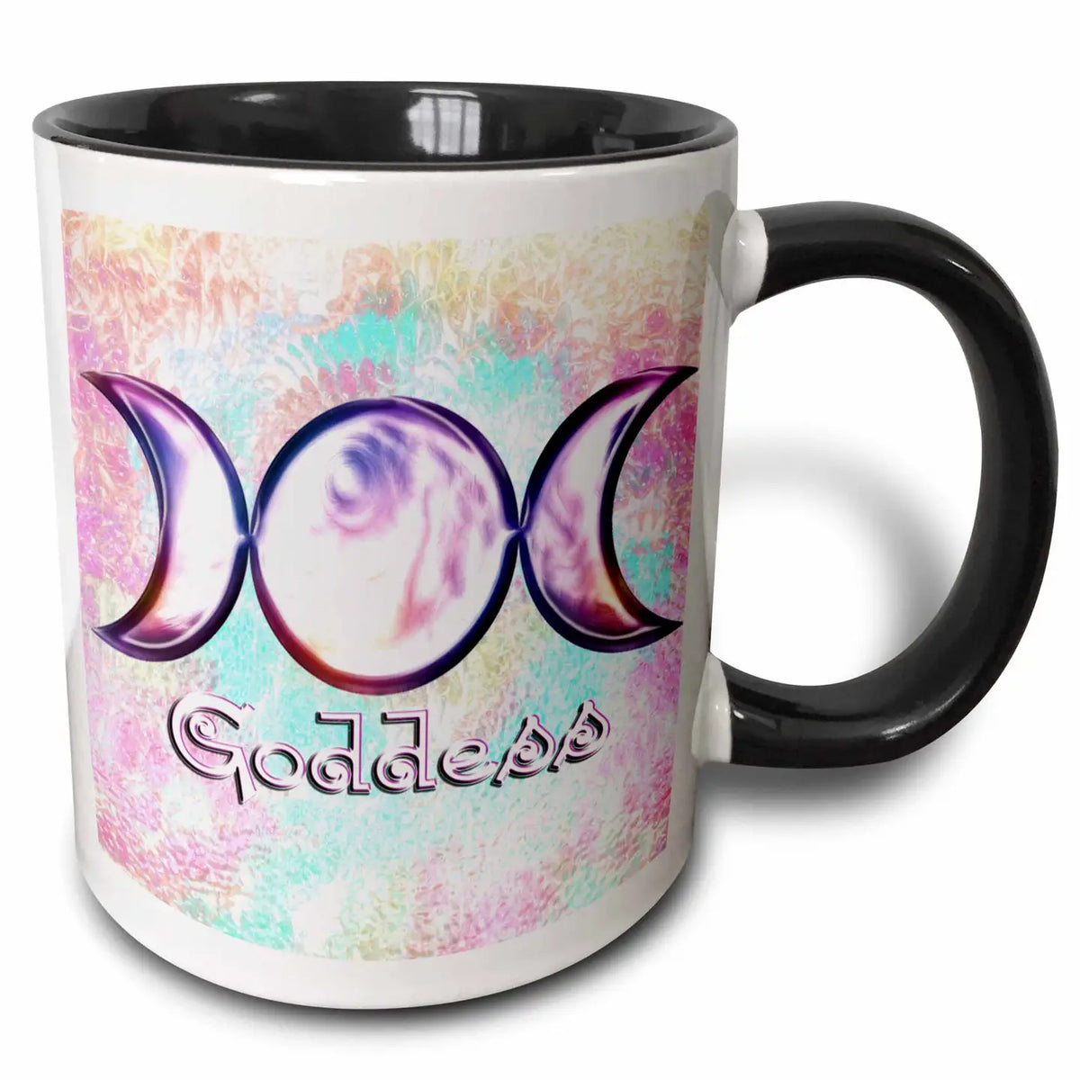 Two-Tone Black Mug Triple Moon Goddess - 11oz – TarotMerchant