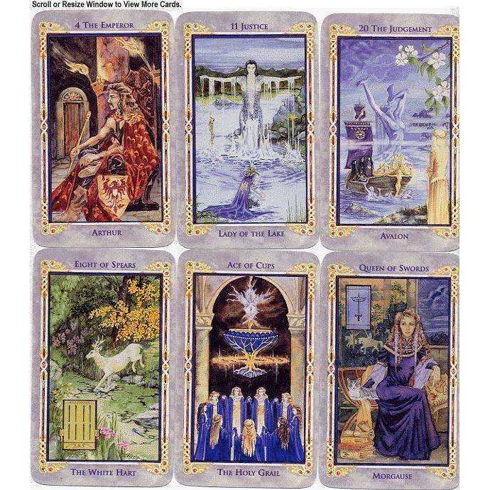 Legend: The Arthurian Tarot Kit - 78 Card Deck & 276 Page Book ...
